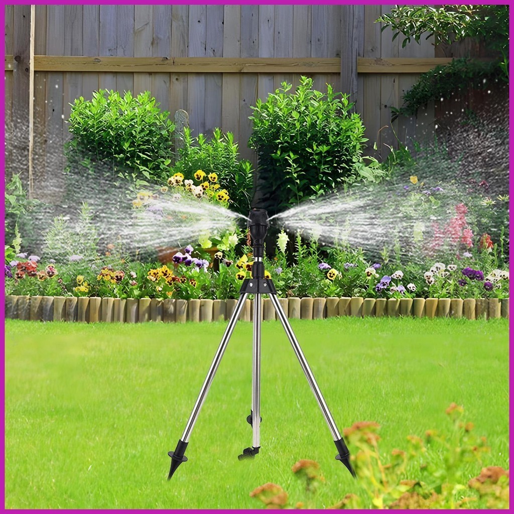 Tripod Sprinklers for Yard Long Range Stand up Sprinklers Metal Tripod ...
