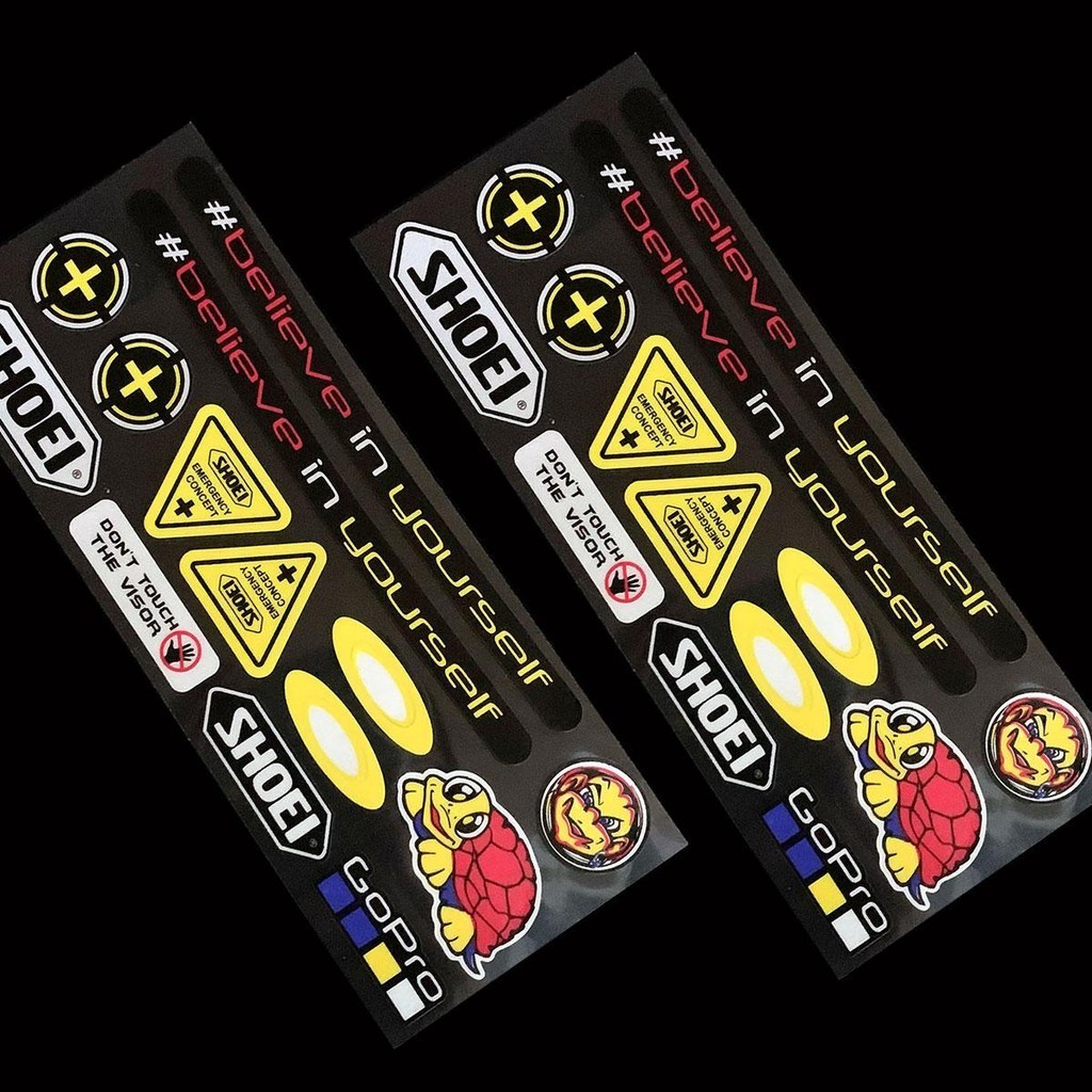 2PCS/Lot Arai Reflective Helmet Visor Sticker Reflectorized AGV Decals ...