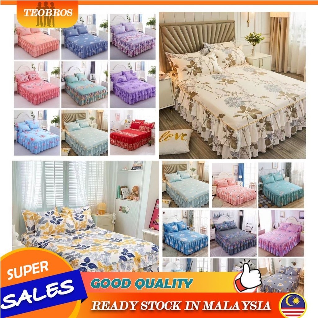 TEOBROS_ 3-in-1 Set Queen size ROPOL CADAR bed Sheet /cadar queen ...
