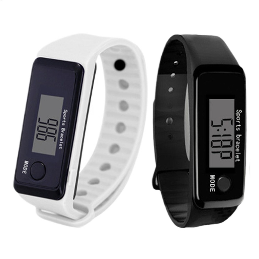 Walking Pedometer Watch Portable Exercise Tracker Smart Wrist Wearable ...