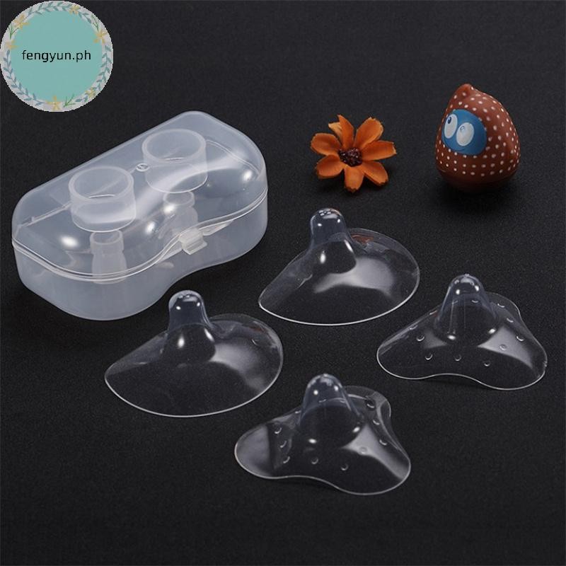 fengyun 2Pcs Silicone Breastfeeding Nipple Protectors Feeding Mother ...