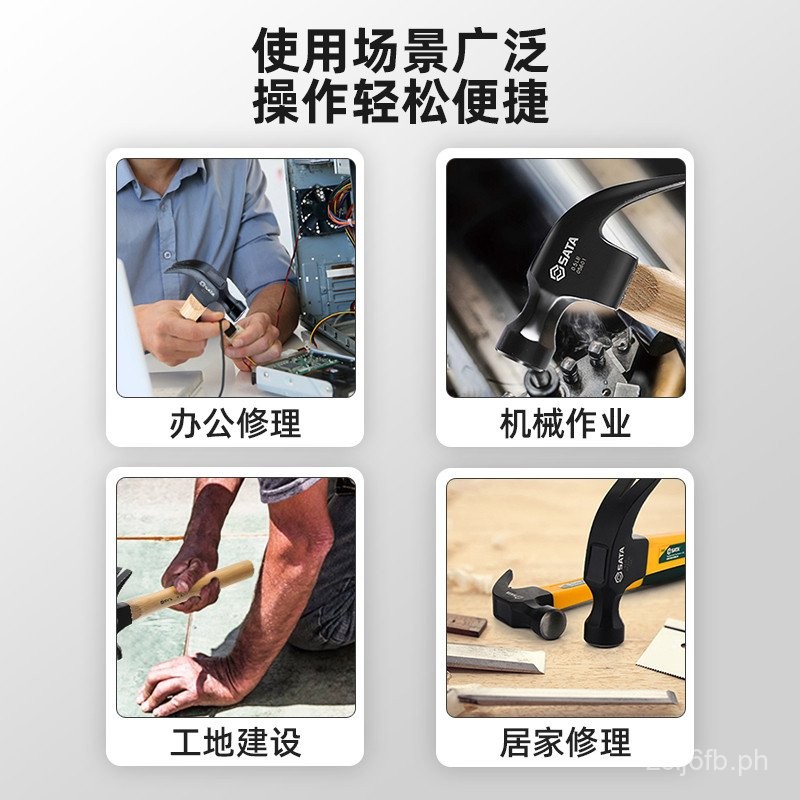 Shida Hardware Tools Large Household Carpenter Integrated Wooden Handle ...