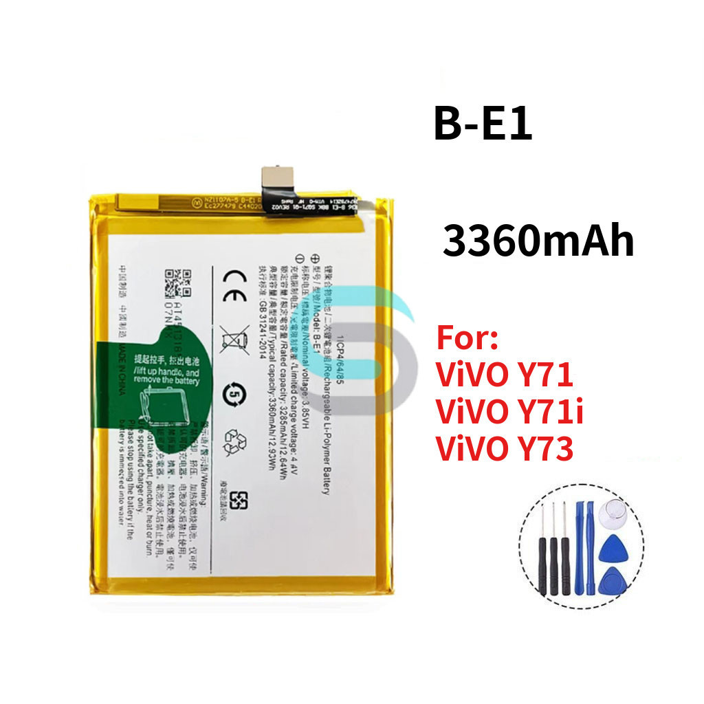 VIVO Battery High Capacity B-E1/BE1/ Vivo Y71 or Y71i/3360MAH | Shopee ...