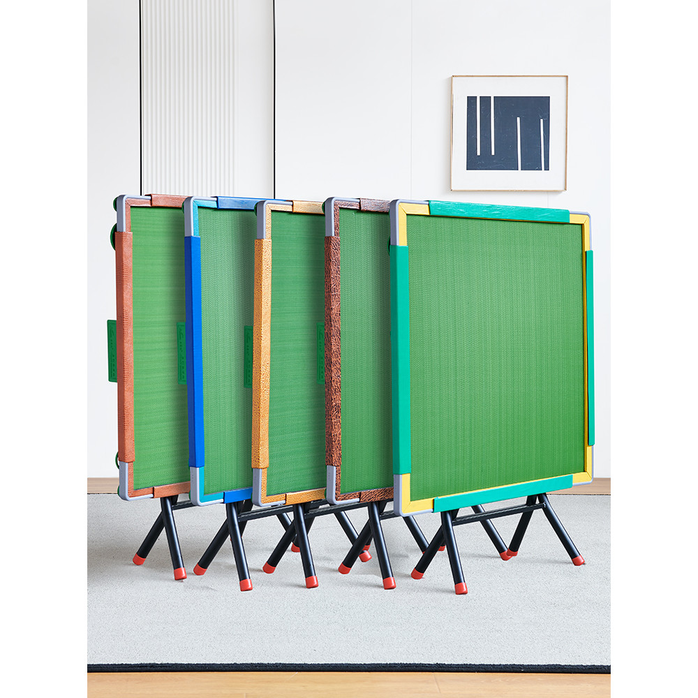 Folding Hand-Rubbed Mahjong Table Dormitory Outdoor Home Use Steel ...