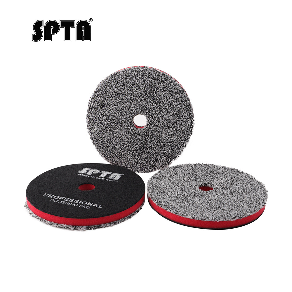 SPTA 3"/5"/6" Microfiber Cutting Pads Soft Microfiber Wax Removal Pad ...