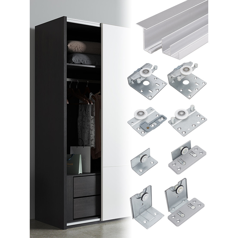 Sliding Door External Hanging Track Wardrobe External Hanging Wheel ...