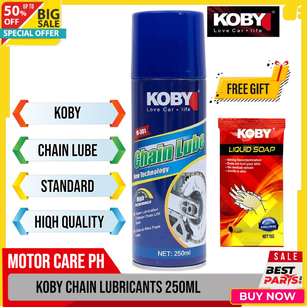 Koby Chain Lube 250ml High Performance Lubricants Bike & Motorcycle ...