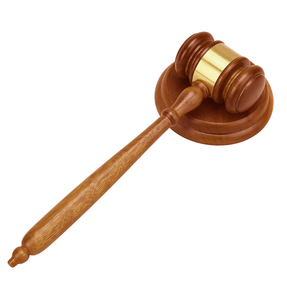 Gavel Hammer Judge Auction Toy Wooden Block Prop Mallet Court Wood Set ...