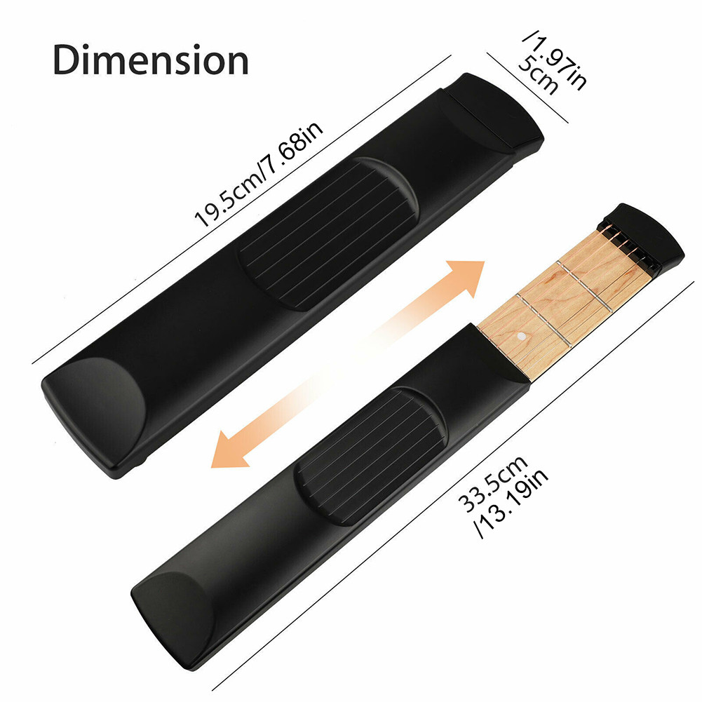 Portable Pocket Guitar Neck Chord Trainer Pocket Guitar Practice Neck ...