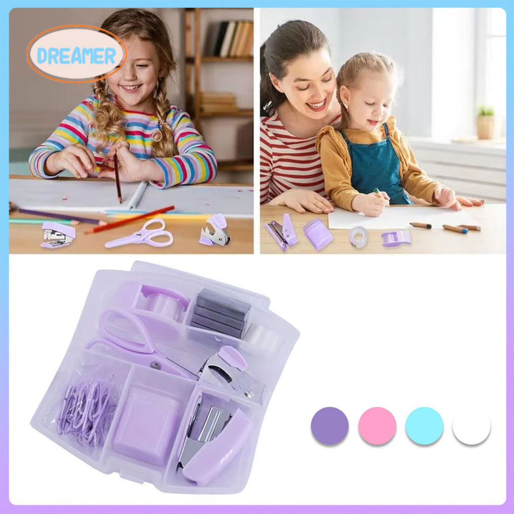 Mini Stapler Set 8Pcs Stapler Combo Portable Staple Punch Set For DIY ...