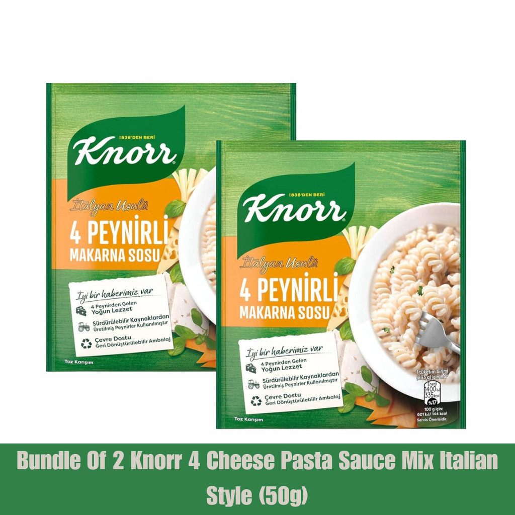 (Bundle of 2) Knorr 4 Cheese Pasta Sauce Mix Italian Style 50g Best ...