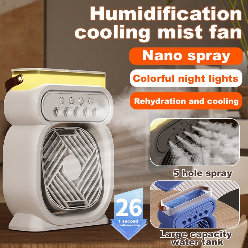 Three wind volume levels electric fan Sprayer Dazzling color Hydration ...