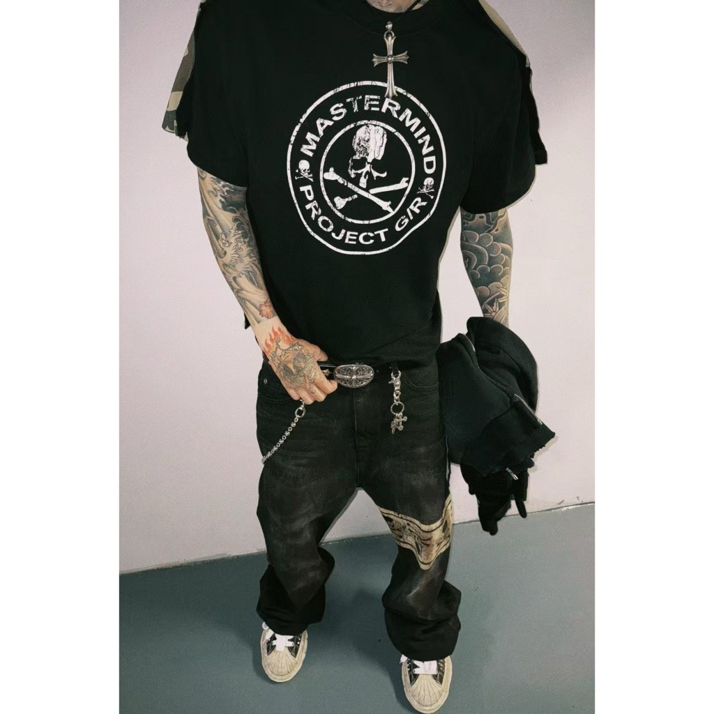 PROJECT G/R × MASTERMINDJAPAN 定染迷彩纹路双面tee | Shopee Philippines