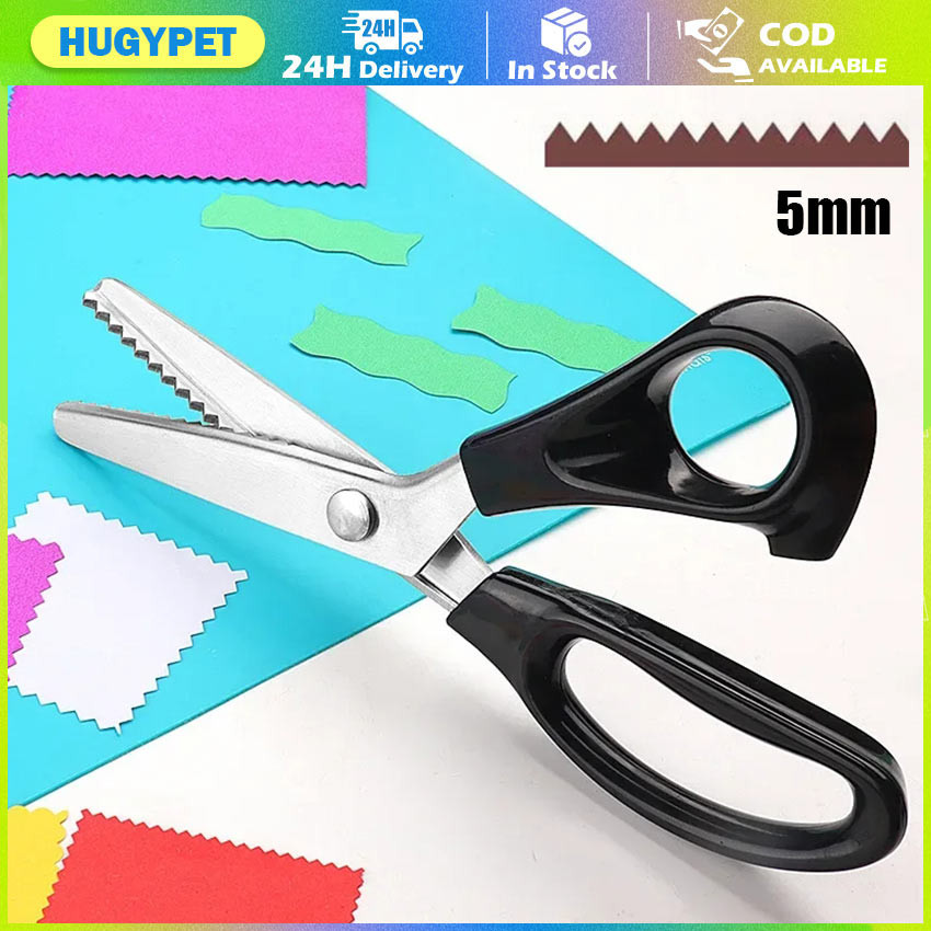 5mm Stainless Steel Scissors Triangle Teeth Lace Cloth Zig Zag Cut ...