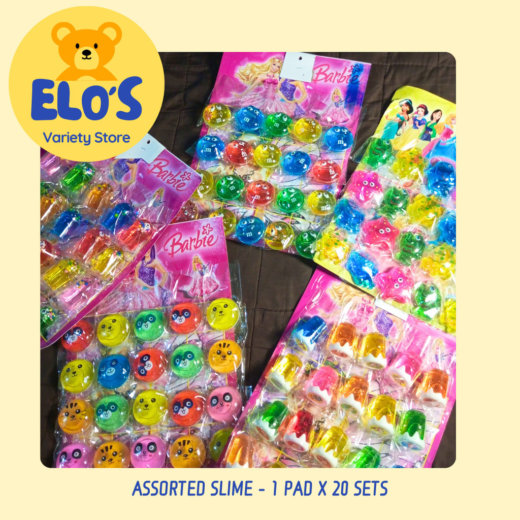 Assorted Slime Design - 1 pad x 20pcs | Shopee Philippines