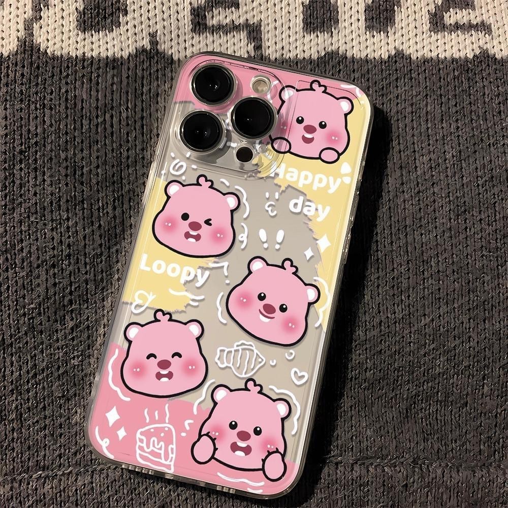 For iPhone 11/12/13/14/15/16 Pro Max Case lovely loopy shockproof ...