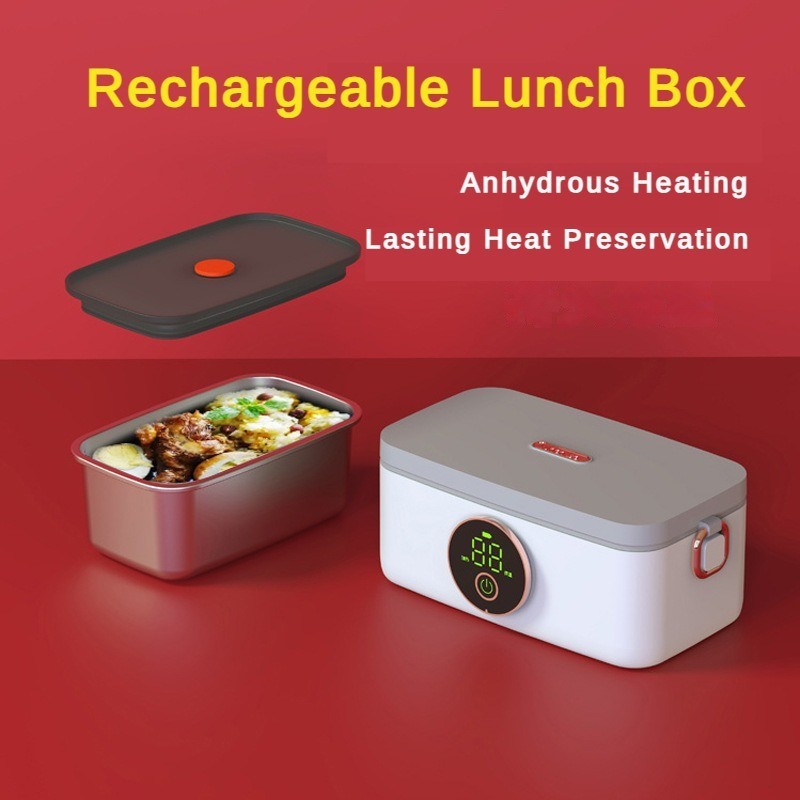 45W LED Display Charging and Heating Bento Box Portable Large Capacity ...