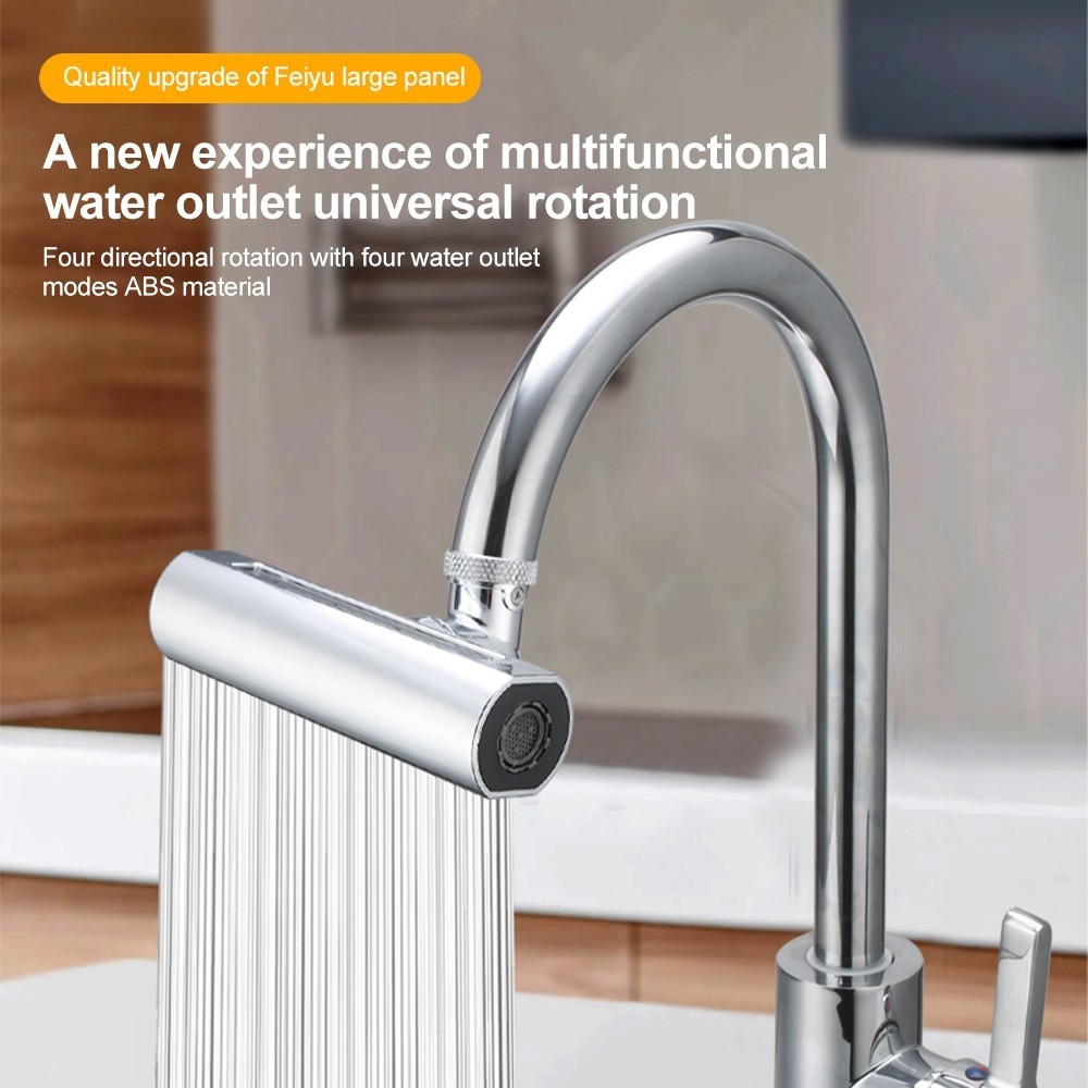 Kitchen faucet KEBETEME Cascade 4-mode multifunctional accessory ABS ...