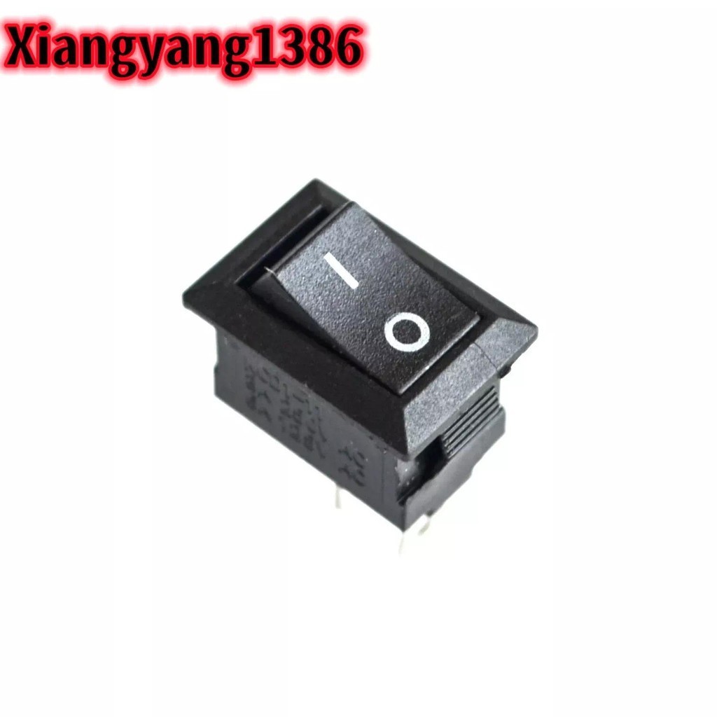 【5PCS】ON/OFF boat type switch, 117S 2-pin 250V3A 125V6A ON-OFF black ...