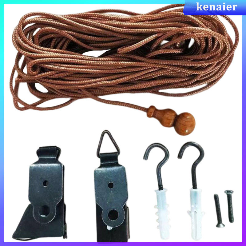 Kit Window Blinds Home Roller Screws Bamboo Rope Curtain Accessories ...