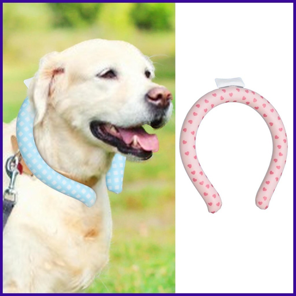 Dog Neck Cooler Ice Chill Out Wearable Neck Cooler Wrap Reusable ...