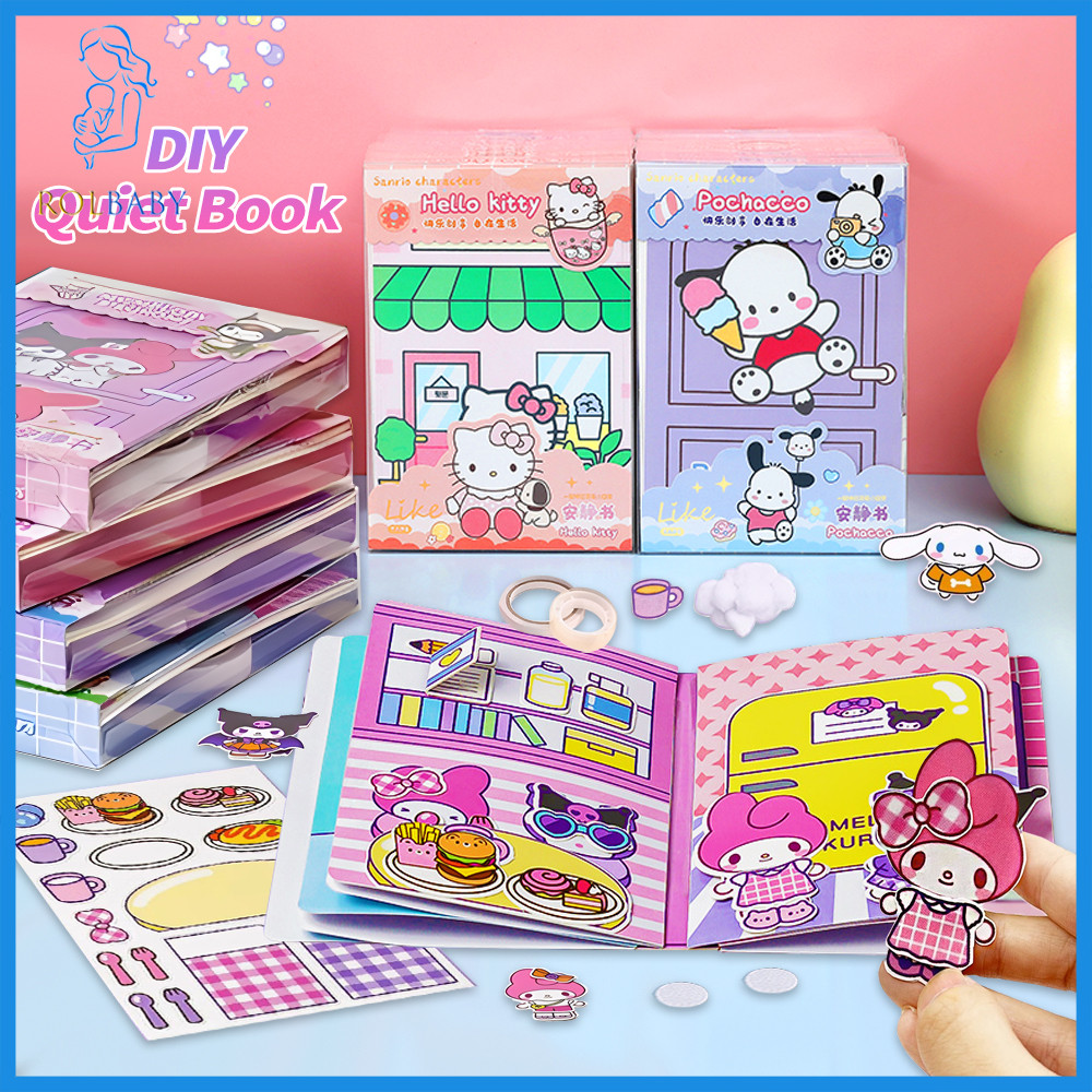 Rolbaby Quiet Book Sanrio DIY Quiet Book Sanrio Busy Book For Kids ...