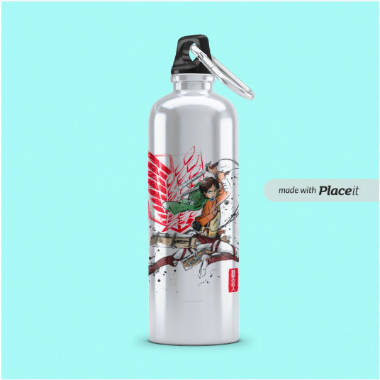 Eren Yeager Sports Bottle | Attack on Titan Anime pscr02 | Shopee ...