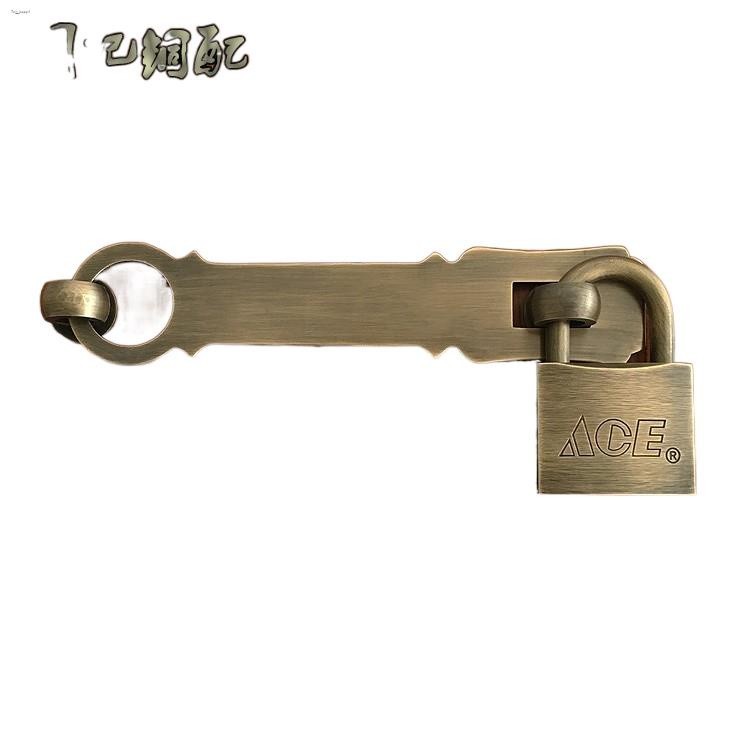 Chinese pure copper lock old-fashioned door buckle padlock all copper ...