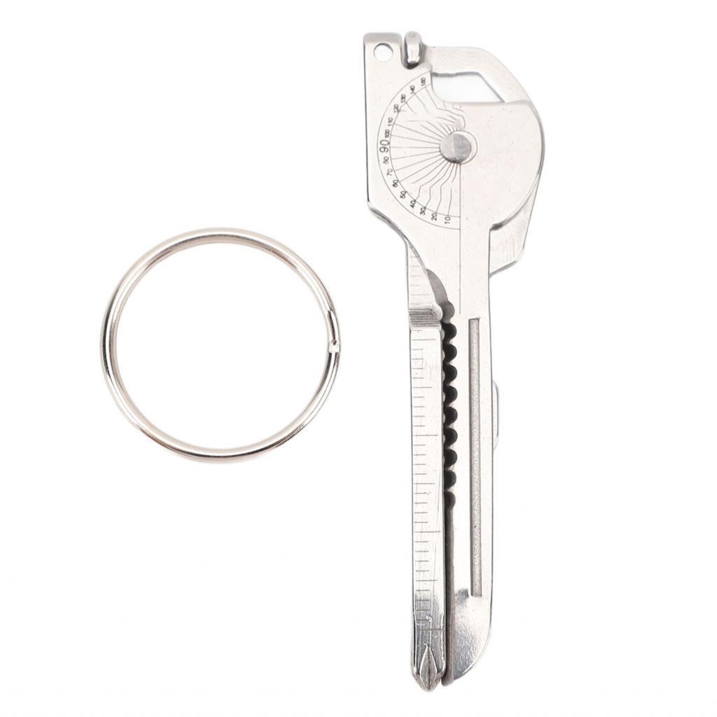 Wowowi Pocket Multitool 8 in 1 Easy Cleaning Keychain for Emergency ...