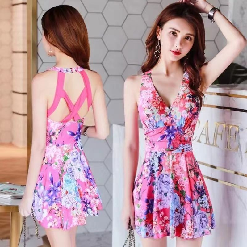Swimsuit Women 2024 Fashion Split Ladies Swimsuit Conservative Slimmer