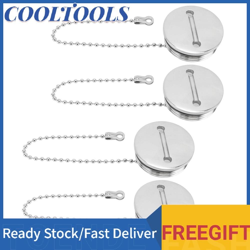 Cooltools 4PCS Boat Fuel Tank Cap 316 Stainless Steel 38mm Rustproof ...