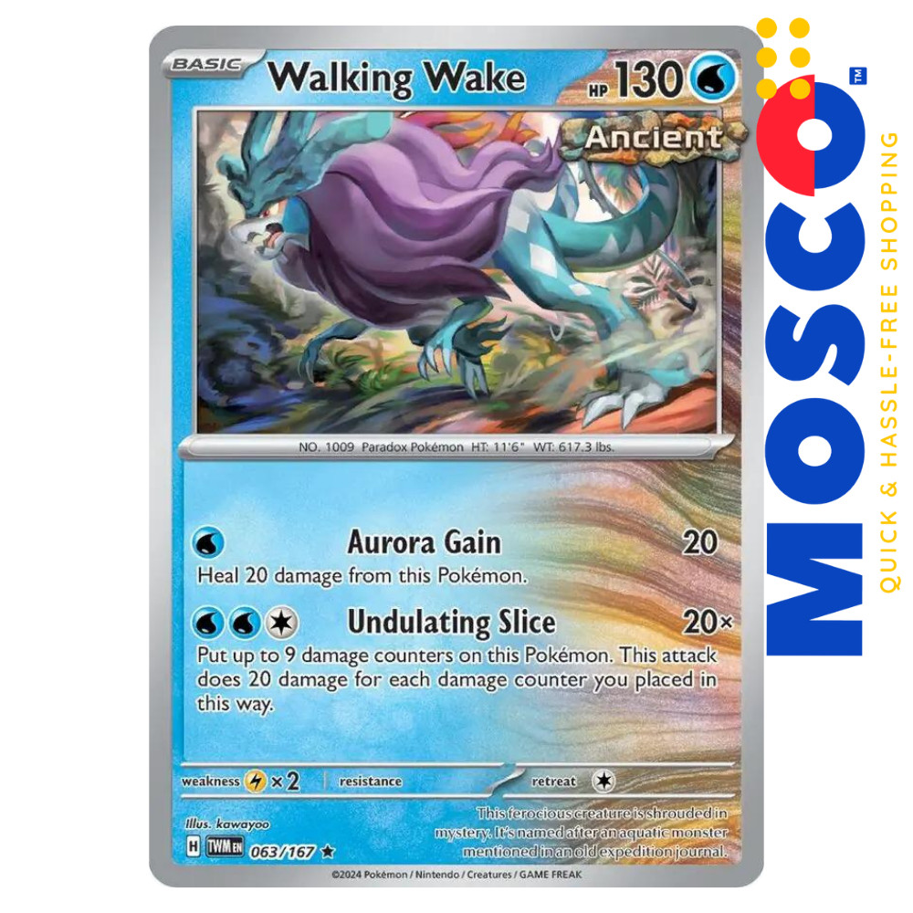 Walking Wake - 063/167 Rare Twilight Masquerade | Pokemon TCG | Shopee ...