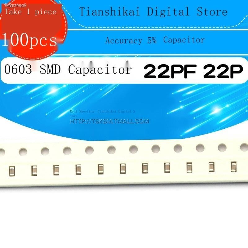 0603 SMD Capacitor 22PF 22P Accuracy 5% Capacitor (100pcs) | Shopee ...