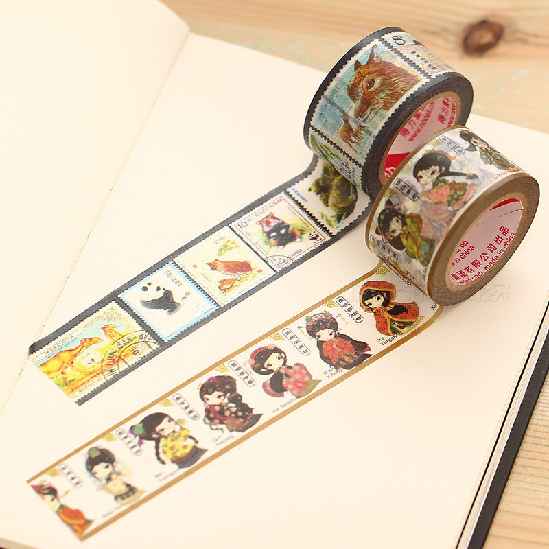 Washi Tapes DIY Lovely Vintage paper Masking tape Decorative Adhesive ...