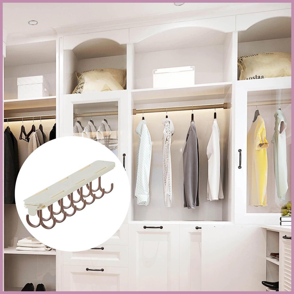 Retractable Hangers For Clothes 14 Hooks Pants Hanger For Closet ...