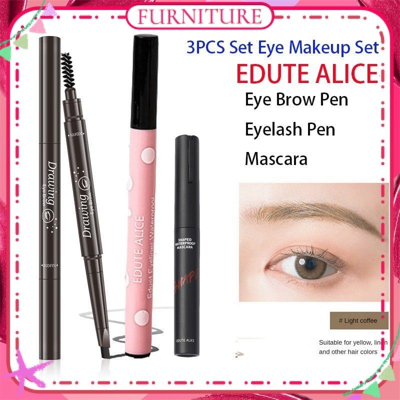 【ph Local】 Edute Alice 3pcs Set Eye Makeup Set Silky Smooth Eyeliner ...