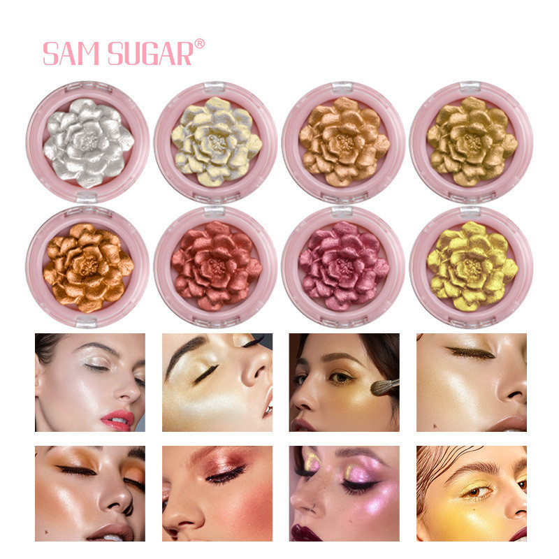 3D Sculpted Rose Highlighter Body Highlighting Face Eye & Nose Shadow ...