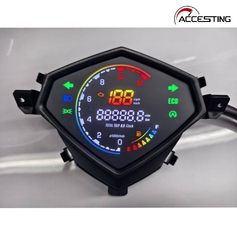 NEW Screen Gradient Digital Meter Second Generation Odometer LED ...