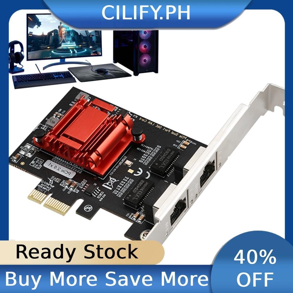Dual-Port PCIe Gigabit Network Card 1000M PCI Express Gigabit Ethernet Adapter | Shopee Philippines