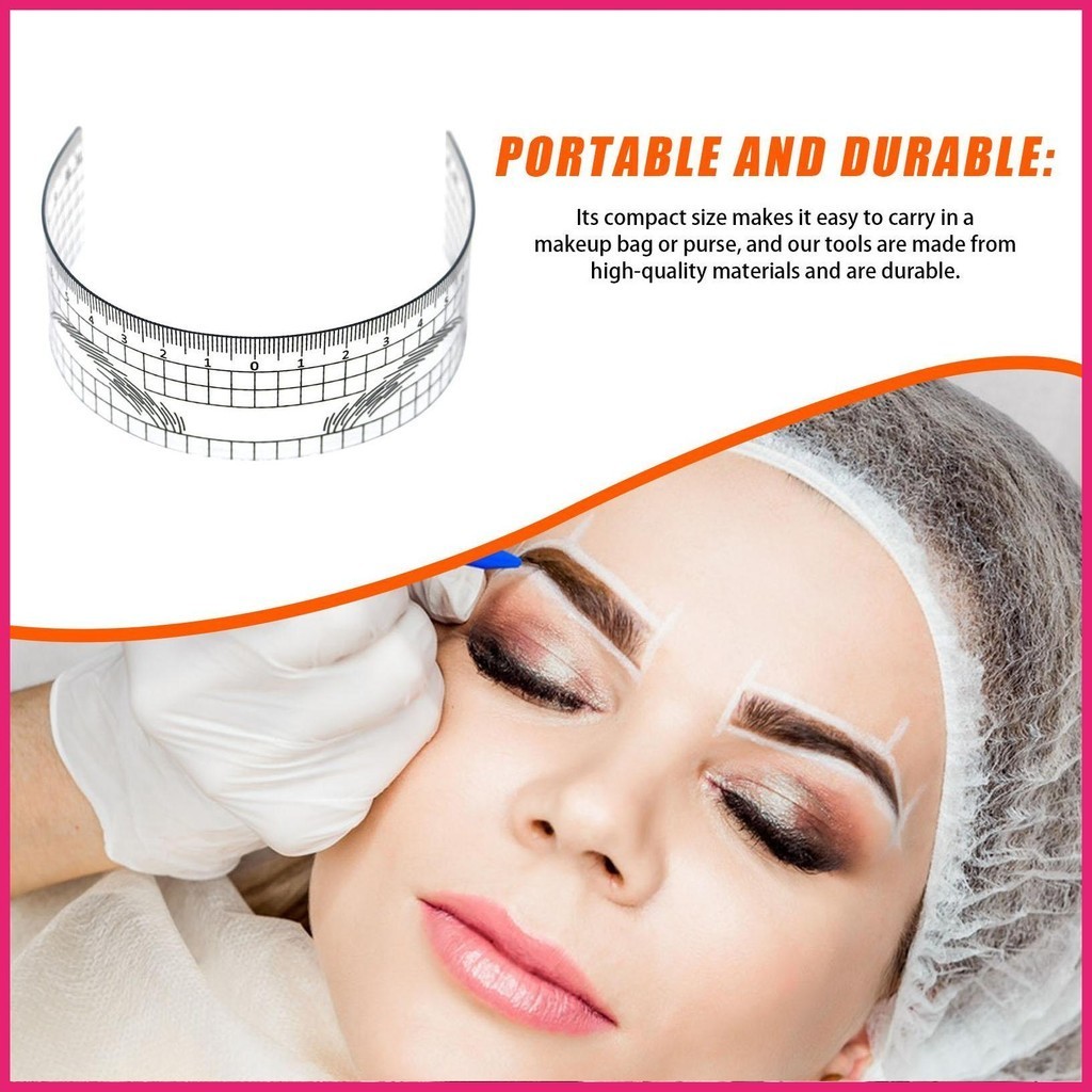 Brow Mapping Ruler Guide Measuring Tool DIY Makeup Brow Tool Accurate ...