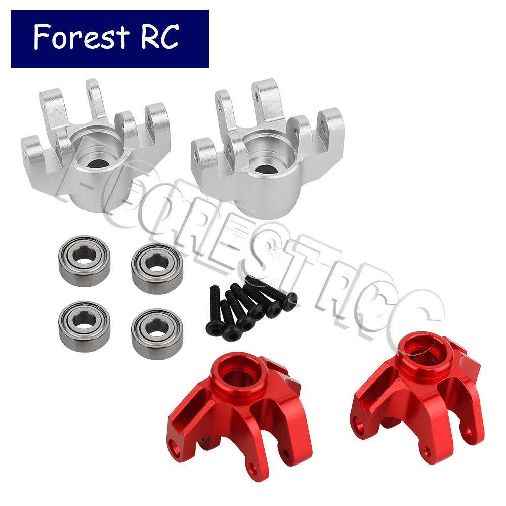2 Type of Aluminium Front Steering Knuckles Block with Bearing for Losi ...