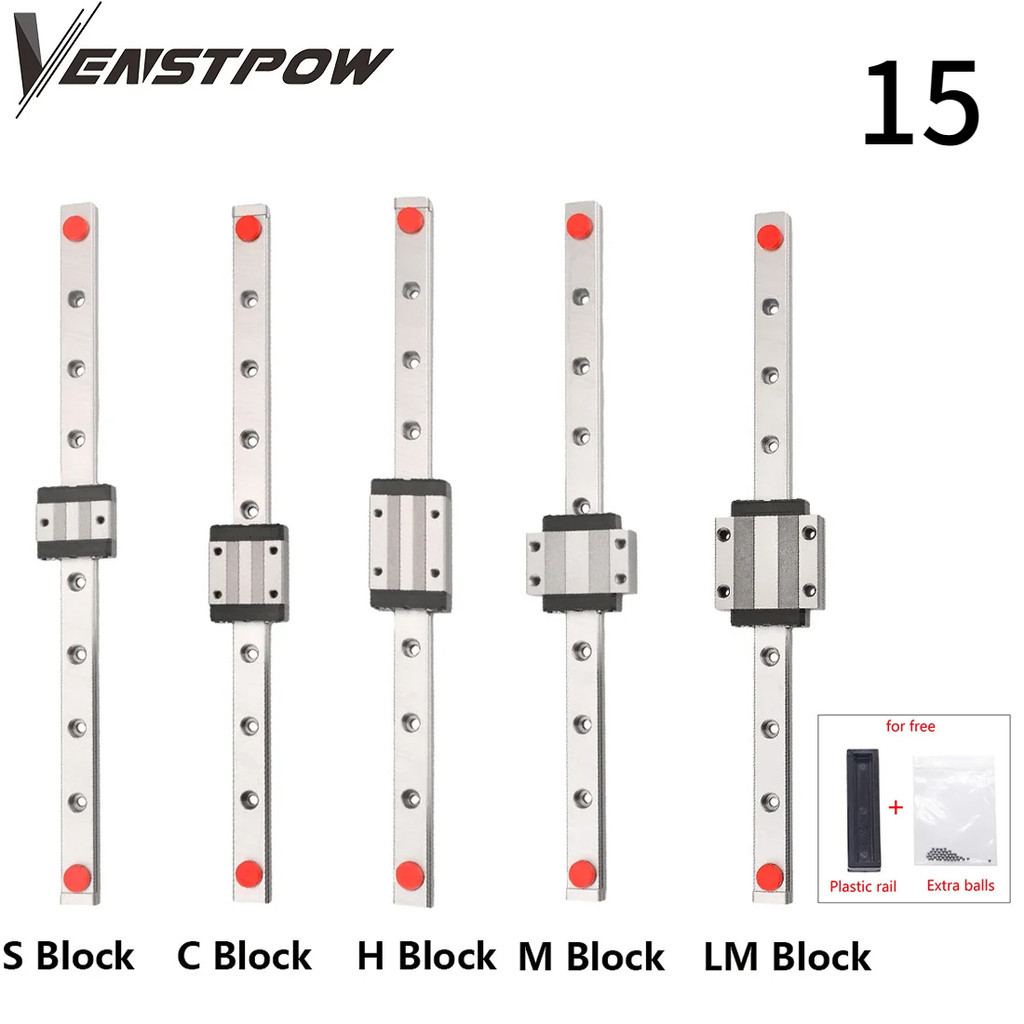 Upgraded Version of MGN Linear Guide SZ15 Width 15mm Length 200mm~800mm ...