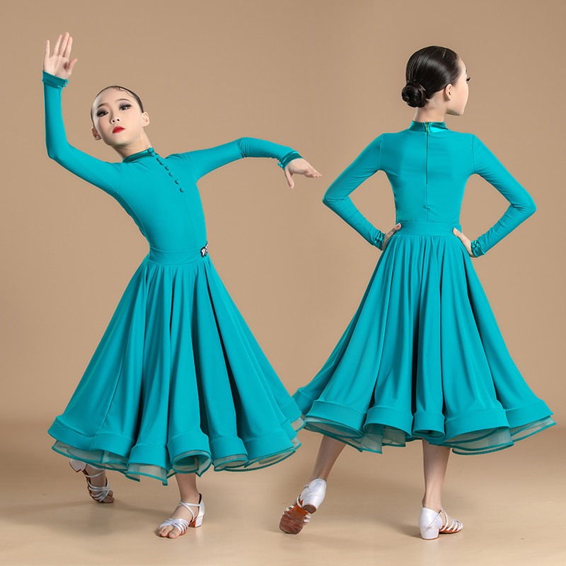 Latin Dance Costume Modern Dance Costume Skirt Female Children National ...