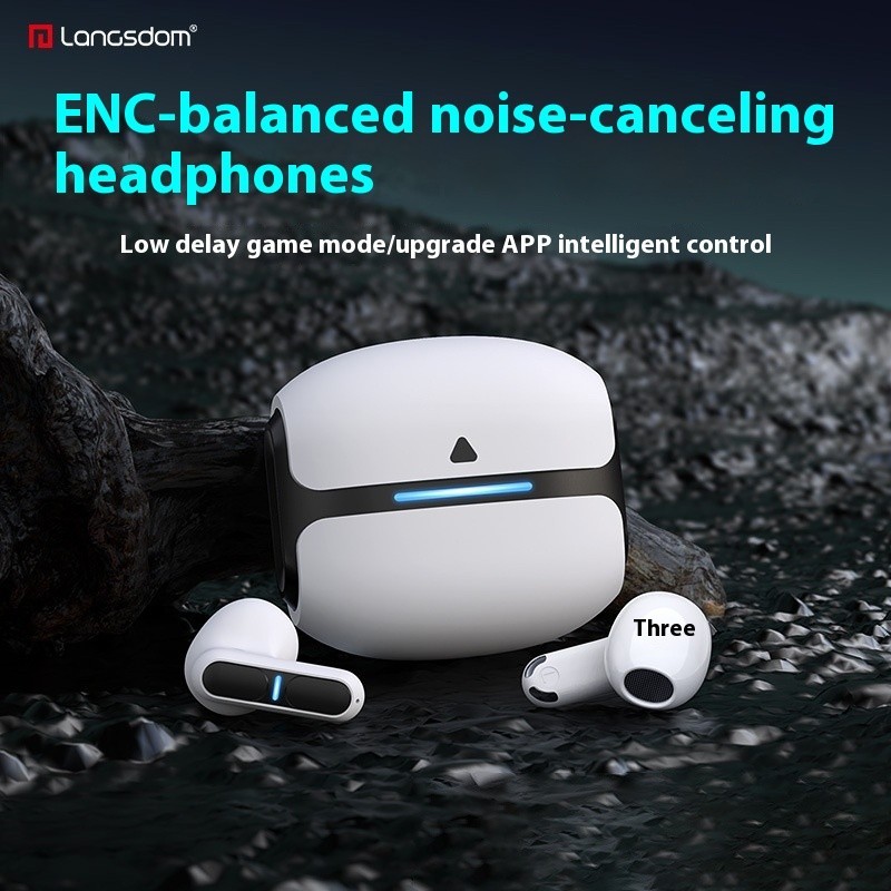 Langsdom Theta Bluetooth Earphone Noise Reduction Bluetooth 5.3 Hi Res ...