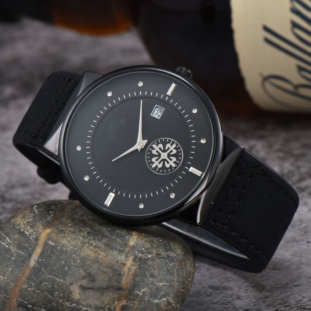 Ppap Quartz Men's Two-Hand Half Chronograph Watch | Shopee Philippines