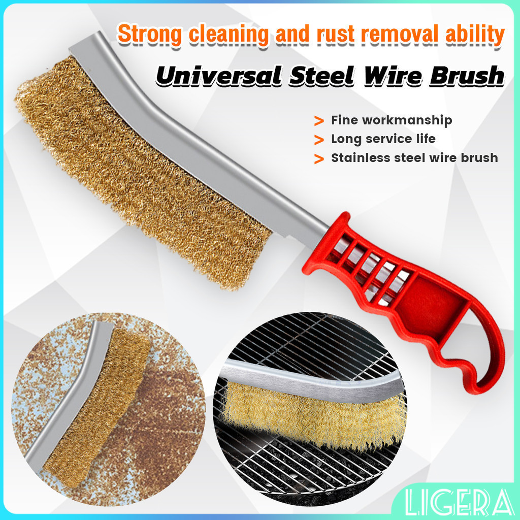 LIGERA Universal Steel Wire Brush Multifunctional Cleaning Tool for ...
