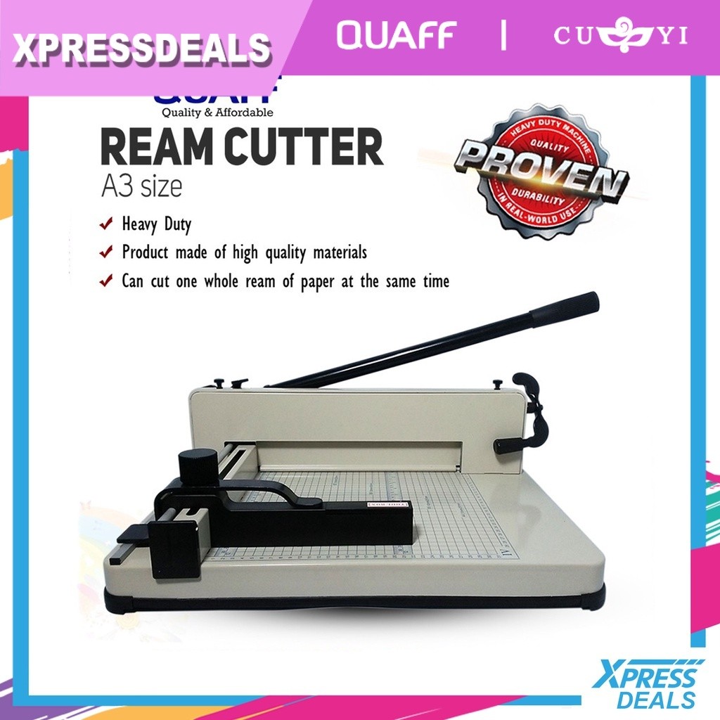 QUAFF Ream Cutter A4 / A3 Size Heavy Duty | XPD | Shopee Philippines
