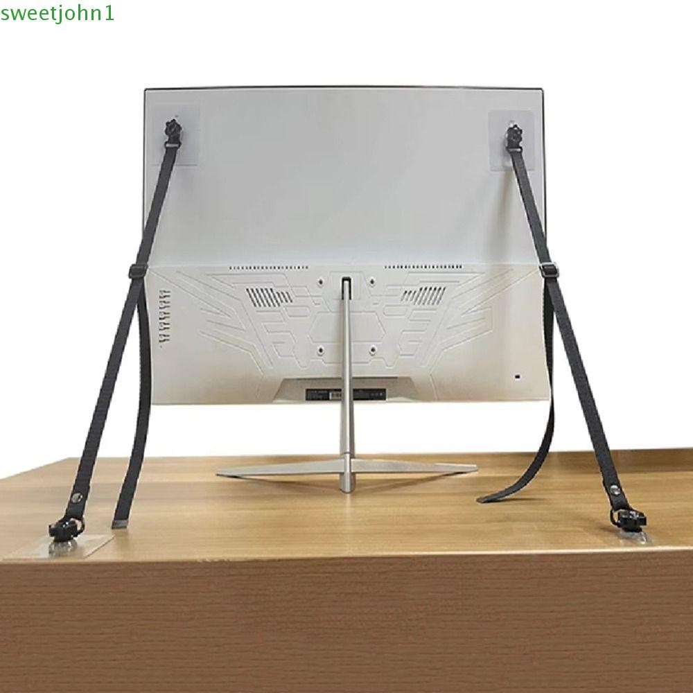 SWEETJOHN 2Pcs TV Safety Strap Set, Anti-Tip Adjustable Furniture ...