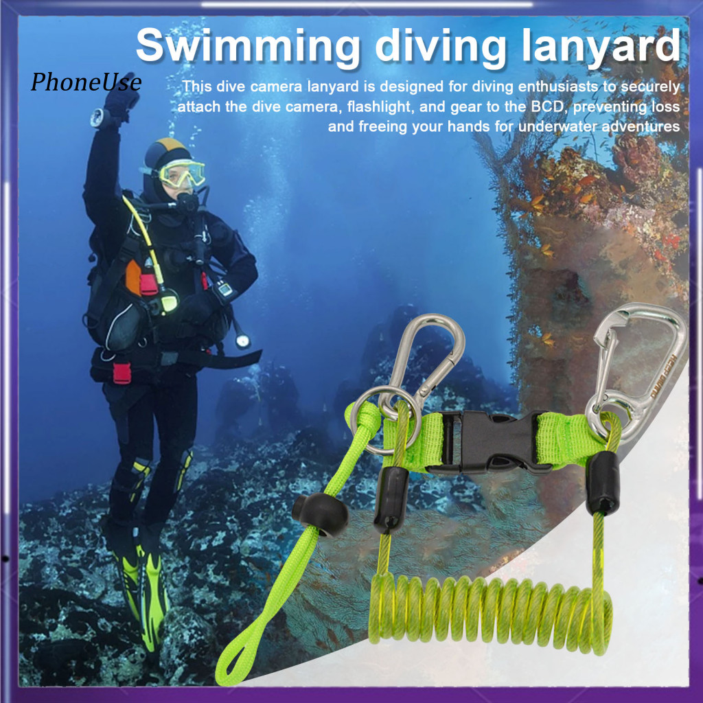 PhoneUse Swimming Safety Rope Diving Lanyard Underwater Camera ...