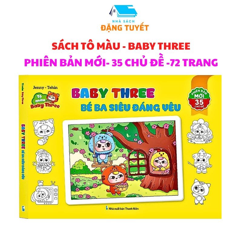 Book - Baby Three Coloring Book (NEW VERSION 35 Themes, 72 Pages ...